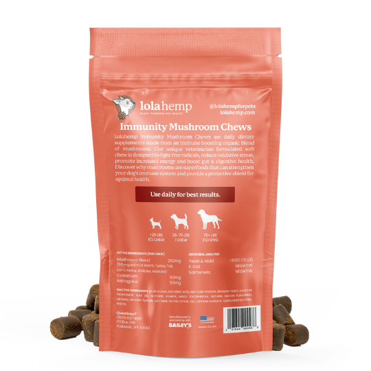 Mushrooms for Dogs | Immunity Soft Chews – Lolahemp